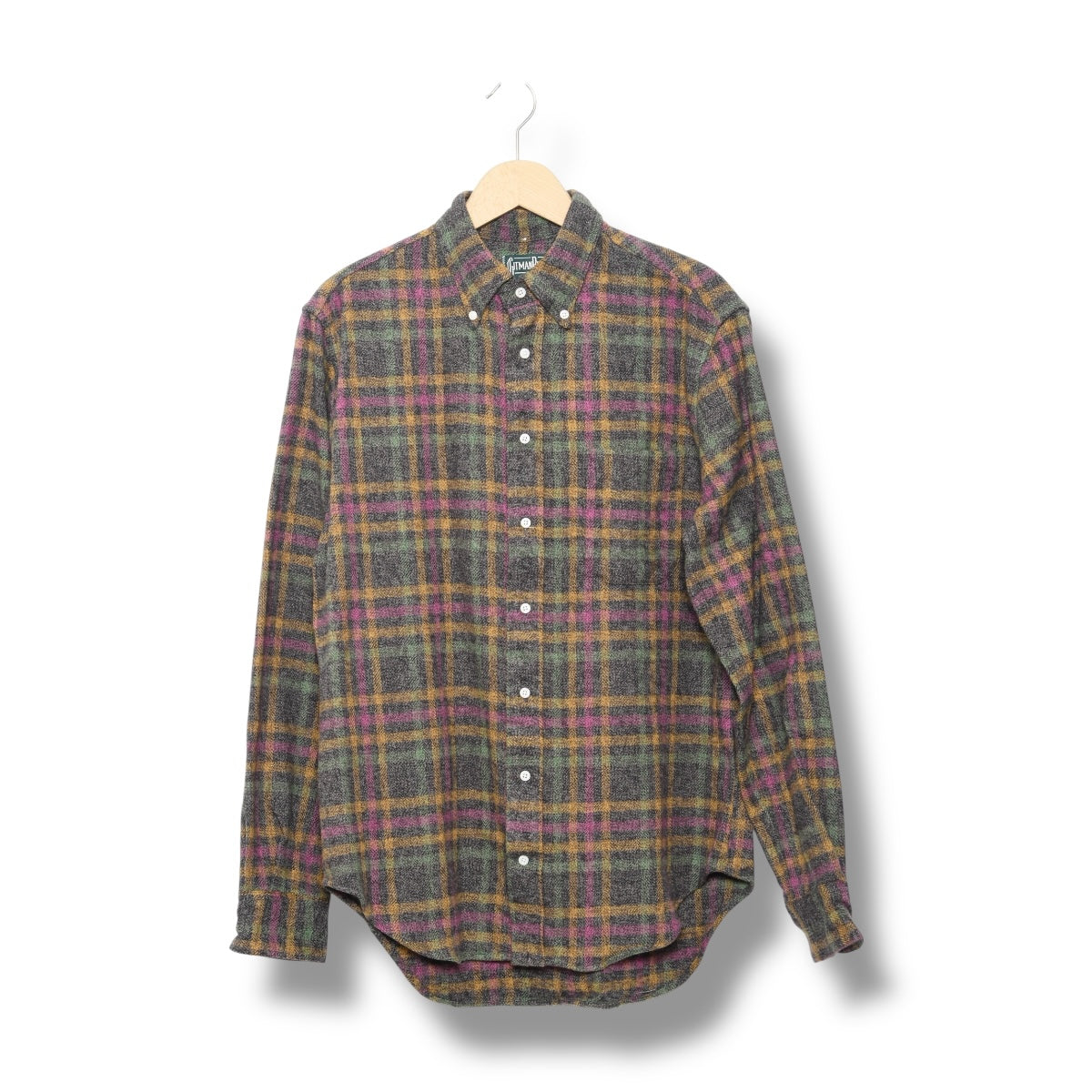 Gitman Brothers Vintage VS19 grey plaid multi flannel – trueffelschwein